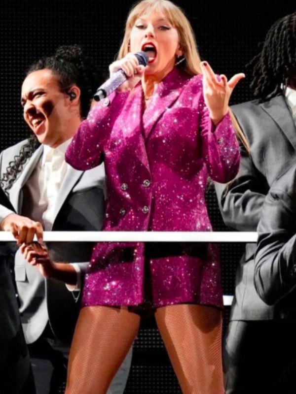Eras Tour Taylor Swift Pink Sequin Blazer | Taylor Swift’s Sparkly Blazer