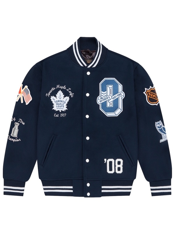 OVO Toronto Maple Leafs Varsity Jacket | OVO x NHL Varsity