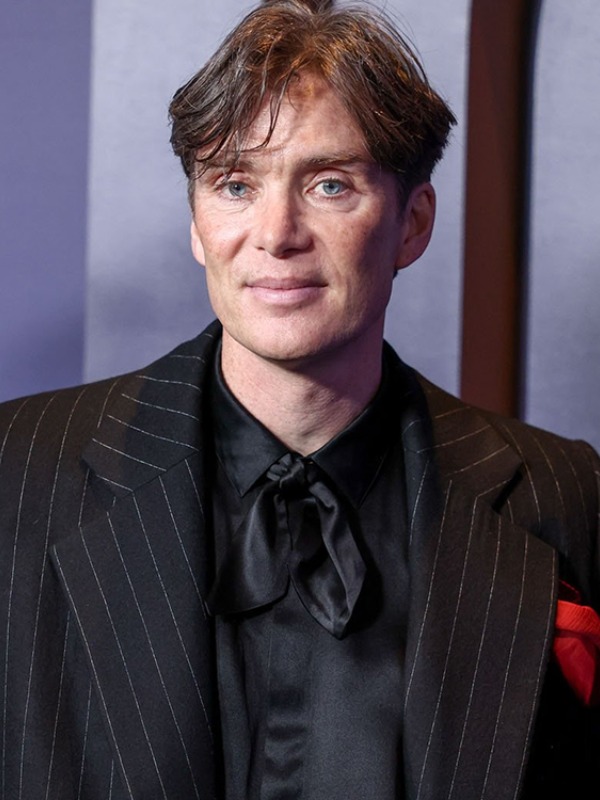 Cillian Murphy 14th Governors Awards Blazer | Pinstripe Suit Jacket
