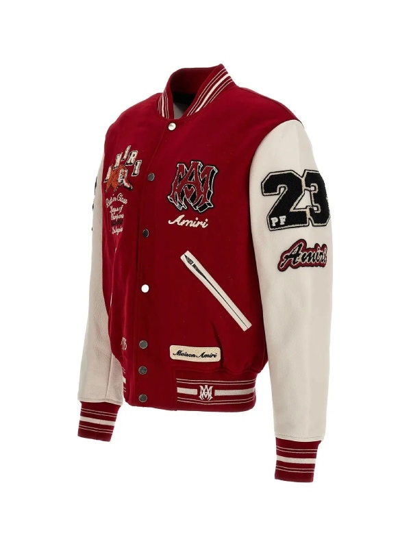 Tiger Varsity Red Jacket | AMIRI Red Varsity Jacket