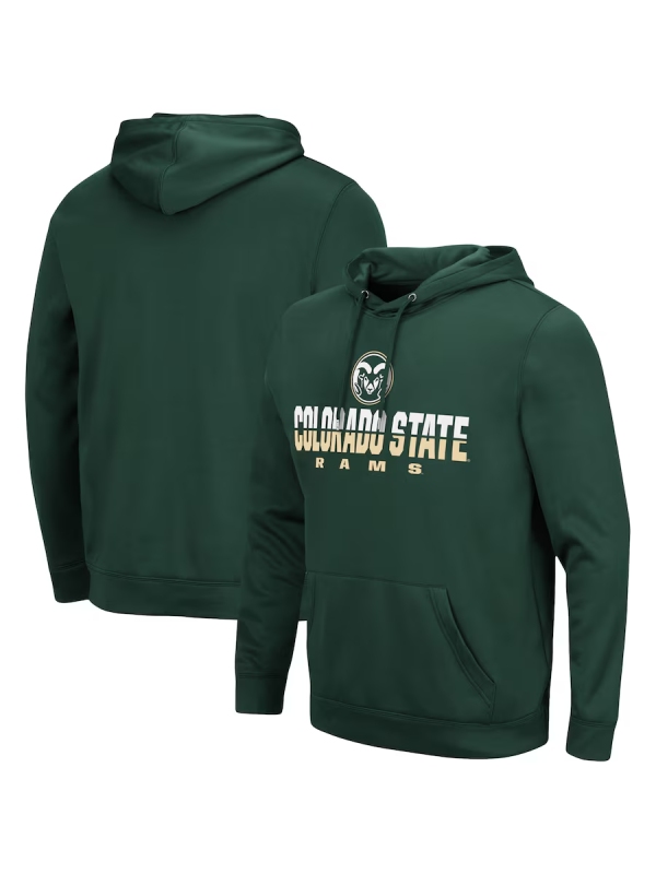 Colorado State Rams Pullover Hoodie | Rams Lantern Hoodie - Green