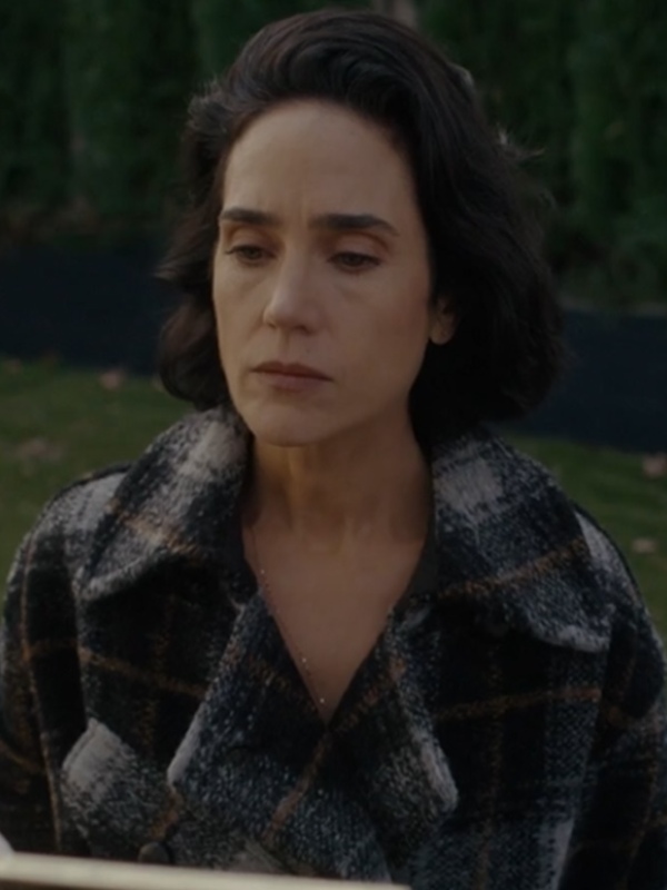 Dark Matter 2024 Jennifer Connelly Coat | Black Laurie Checked Coat