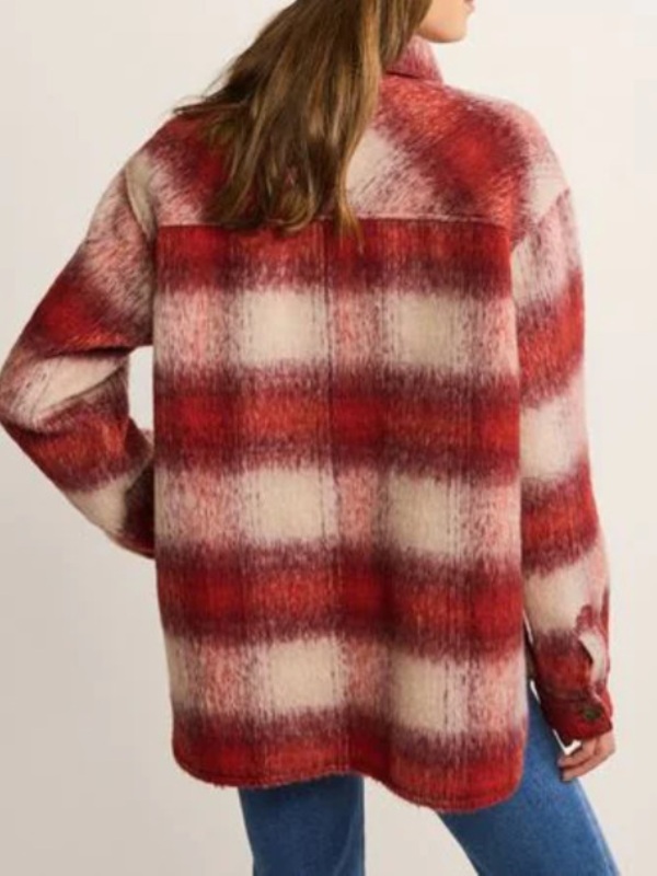 The Jetty 2024 Ruby Stokes Red Check Shacket Paragon Jackets