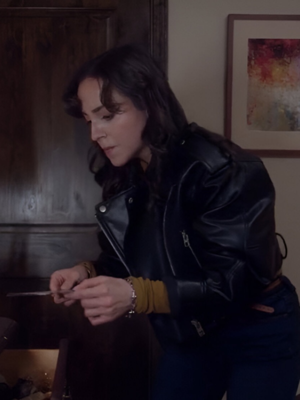 Cruise Ship Murder 2024 Skye Coyne Biker Jacket