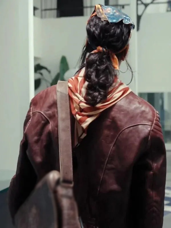 La Maison 2024 Zita Hanrot Oversize Leather Jacket - Paragon Jackets