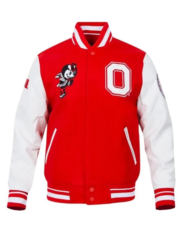 2025 CFP Bryce Harper Ohio State Varsity Jacket | OSU Classic Varsity