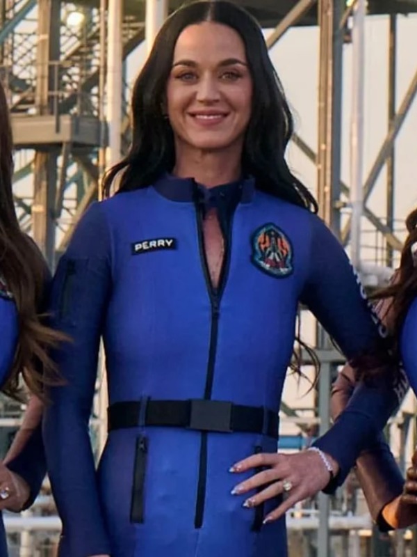 Katy Perry Blue Space Jumpsuit | Blue Origin NS-31 Katy Perry Flight Suit