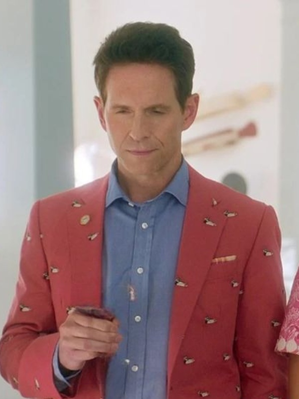 Sirens 2025 Glenn Howerton Nantucket Red Blazer | Patch Mallard Blazer