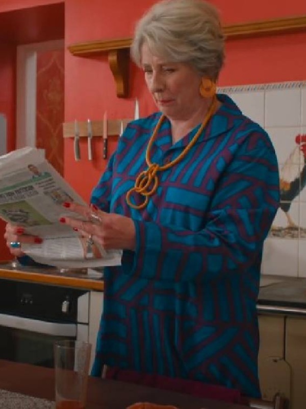 Murder Most Puzzling Phyllis Logan Blueberry Robe | Sidewinder Nightshirt